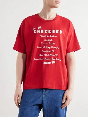 BODE Embroidered Cotton-jersey T-shirt