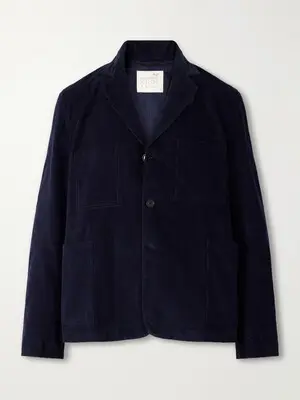 KARDO Somesh Cotton-corduroy Suit Jacket - Blue