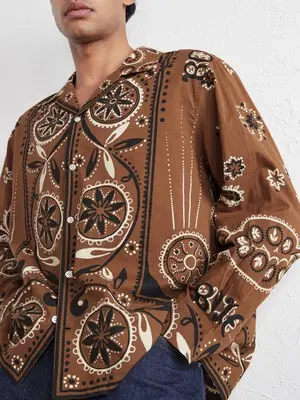BODE Bandana Printed Cotton Shirt