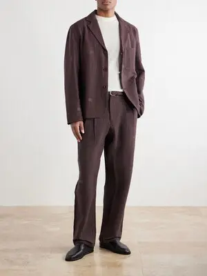 KARDO Somesh Cotton Suit Jacket - Brown