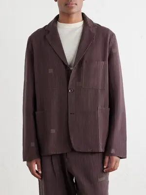 KARDO Somesh Cotton Suit Jacket - Brown