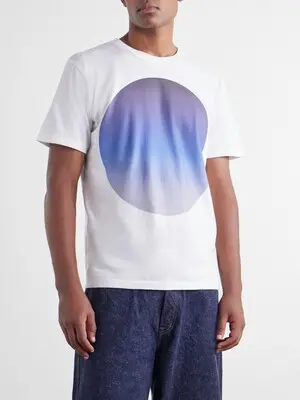 Blue Blue Japan Printed Cotton-jersey T-shirt