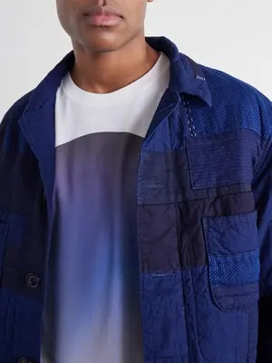 Blue Blue Japan Printed Cotton-jersey T-shirt