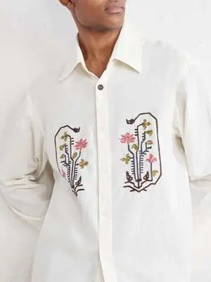KARDO Luis Embroidered Cotton Shirt