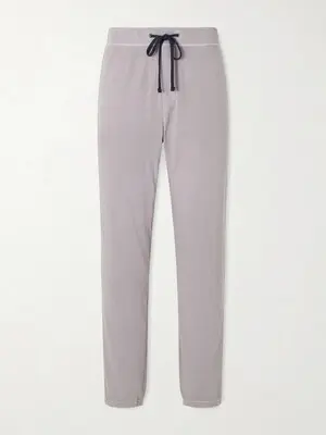 JAMES PERSE Straight-leg Supima Cotton-jersey Sweatpants - Gray