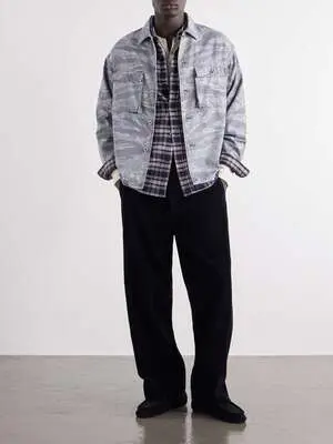 A.PRESSE Checked Cotton And Silk-blend Twill Shirt
