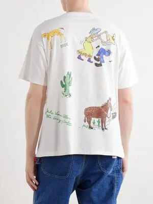 BODE River City Printed Cotton-jersey T-shirt