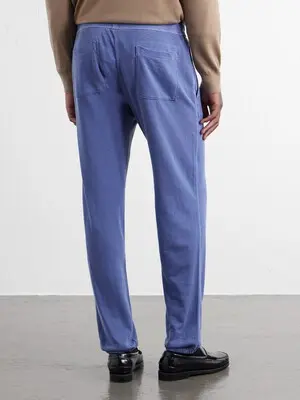 JAMES PERSE Loopback Supima Cotton-jersey Sweatpants - Blue
