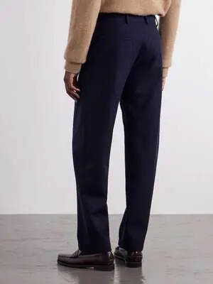 De Bonne Facture Balloon Wide-leg Wool And Cotton-blend Trousers