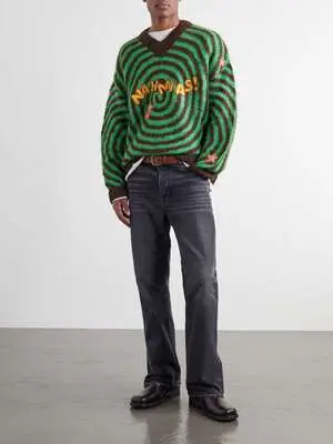 NAHMIAS Straight-leg Cotton-blend Jeans