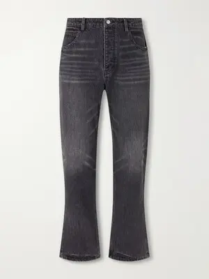NAHMIAS Straight-leg Cotton-blend Jeans - Black