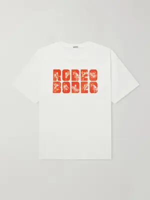 BODE Rodeo Bodeo Printed Cotton-jersey T-shirt - Neutrals