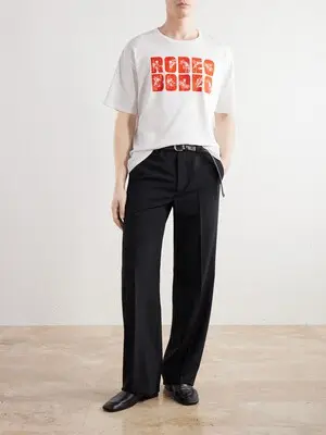 BODE Rodeo Bodeo Printed Cotton-jersey T-shirt - Neutrals
