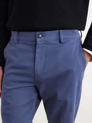 Canali Straight-leg Stretch-cotton Gabardine Trousers