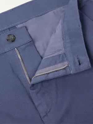 Canali Straight-leg Stretch-cotton Gabardine Trousers