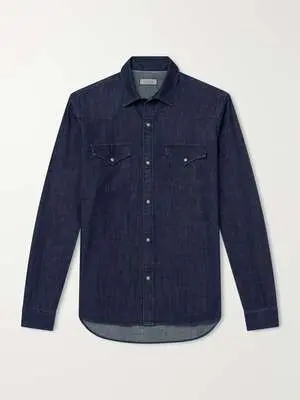 Canali Denim Shirt - Navy