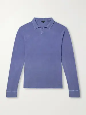 JAMES PERSE Cotton-twill Polo Shirt