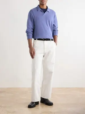 JAMES PERSE Cotton-twill Polo Shirt