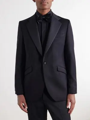FAVOURBROOK Tommy Grosgrain-trimmed Wool Tuxedo Jacket