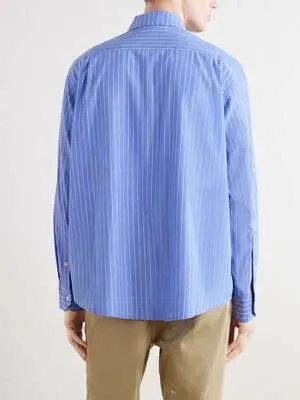 BODE Striped Cotton-poplin Shirt