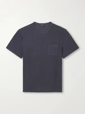 JAMES PERSE Slub Cotton-jersey T-shirt - Black