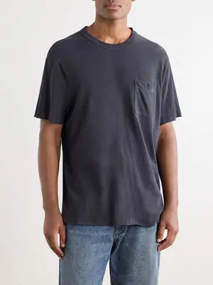 JAMES PERSE Slub Cotton-jersey T-shirt - Black
