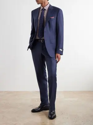 Canali Impeccabile Wool-fresco Suit Jacket