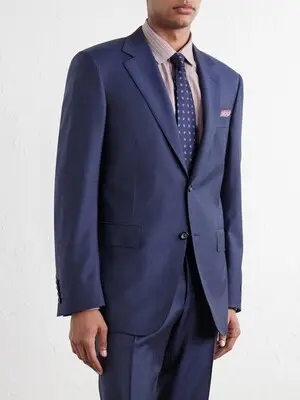 Canali Impeccabile Wool-fresco Suit Jacket