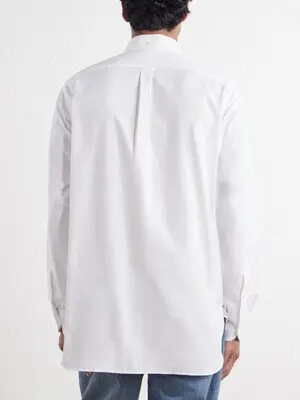DRAKE'S Button-down Collar Cotton Oxford Shirt