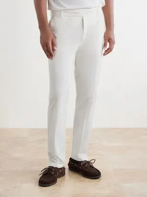 JAMES PERSE Slim-fit Stretch Cotton-blend Trousers