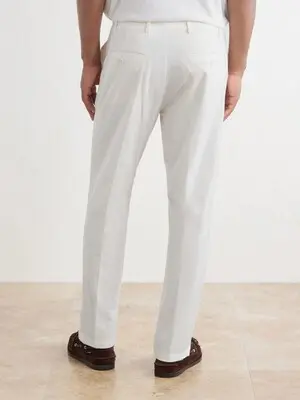 JAMES PERSE Slim-fit Stretch Cotton-blend Trousers