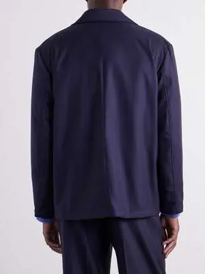 De Bonne Facture Double-breasted Virgin Wool-twill Jacket