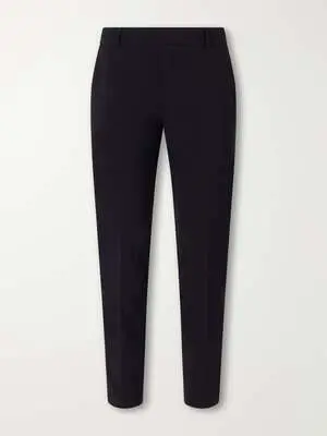 JAMES PERSE Slim-fit Stretch Cotton-blend Trousers - Black