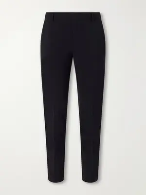 JAMES PERSE Slim-fit Stretch Cotton-blend Trousers - Black