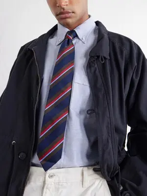 DRAKE'S Button-down Collar Cotton Oxford Shirt