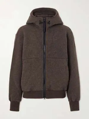 Canada Goose Chilliwack Hooded Wool-blend Fleece Bomber Jacket - Brown