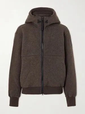 Canada Goose Chilliwack Hooded Wool-blend Fleece Bomber Jacket