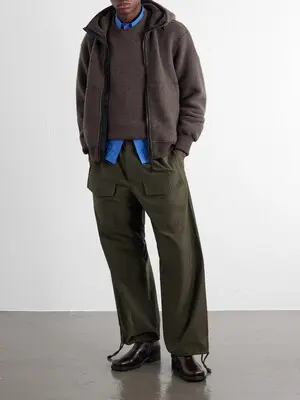 Canada Goose Chilliwack Hooded Wool-blend Fleece Bomber Jacket