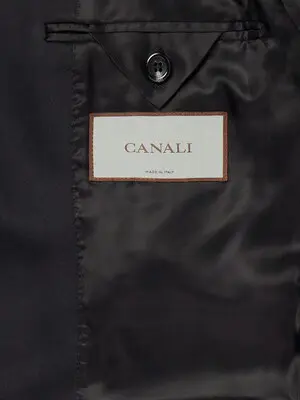 Canali Shawl-collar Satin-trimmed Cotton-velvet Tuxedo Jacket