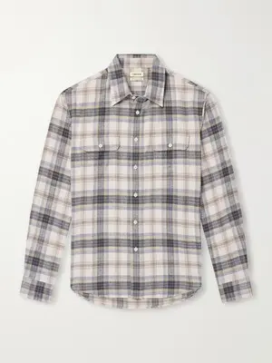 De Bonne Facture Checked Cotton Shirt