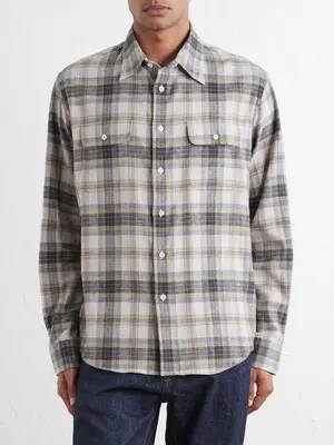 De Bonne Facture Checked Cotton Shirt