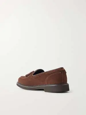 Canali Tasseled Nubuck Loafers