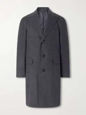 Canali Wool-flannel Coat - Gray