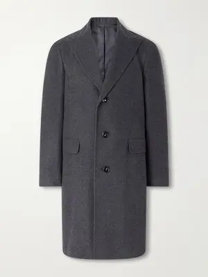 Canali Wool-flannel Coat - Gray