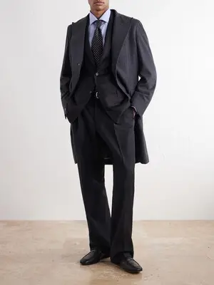 Canali Wool-flannel Coat