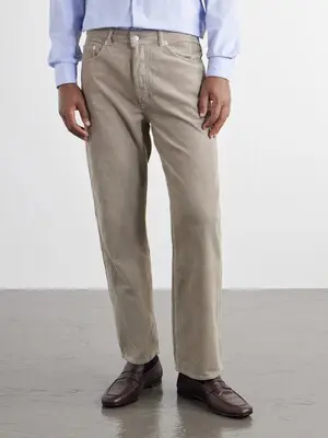Officine Générale Straight-leg Cotton-corduroy Trousers
