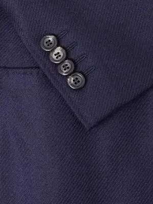 Canali Kei Double-breasted Wool And Silk-blend Blazer