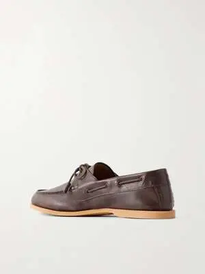 Frescobol Carioca Marina Full-grain Leather Boat Shoes