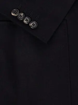 Canali Wool-blend Suit Jacket - Black