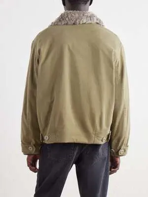 Our Legacy Aerial Wool And Linen-blend Trimmed Cotton-canvas Jacket